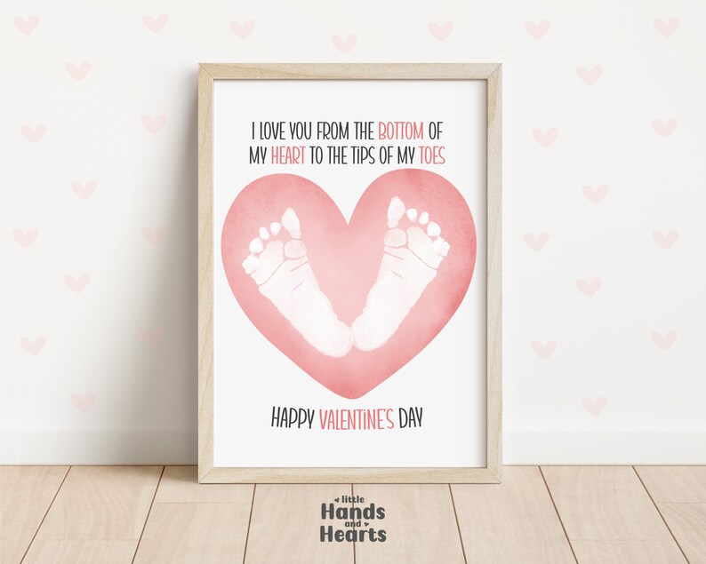 I Love From the Bottom of My Heart to the Tips of My Toes! Valentine's ...