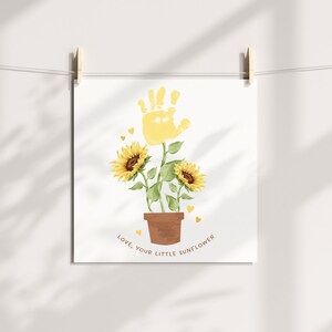 Sunflower Handprint Craft - Etsy