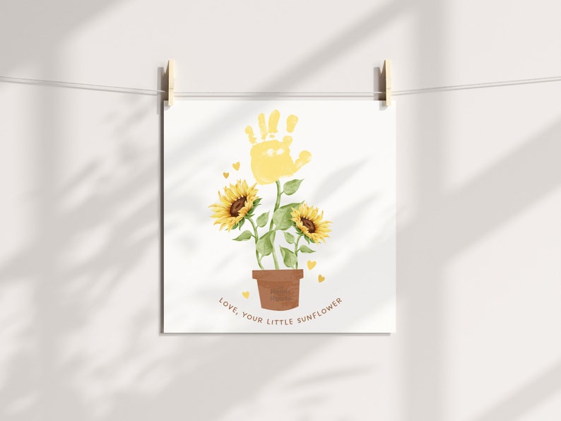 Sunflower Handprint Craft - Etsy