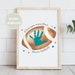 Miami Football Handprint Art Printable DIY Instant Download - Etsy