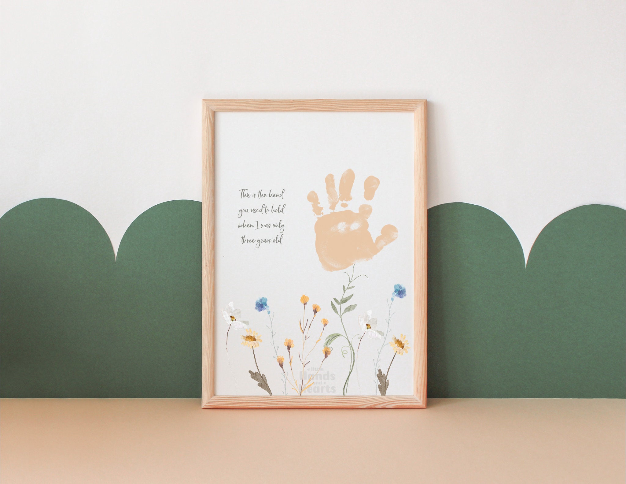 Three Years Old Handprint Craft Toddler Handprint Art Baby Handprint ...