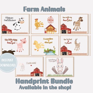 I Love Ewe - Sheep Handprint Craft Personalized DIY Keepsake Art for ...