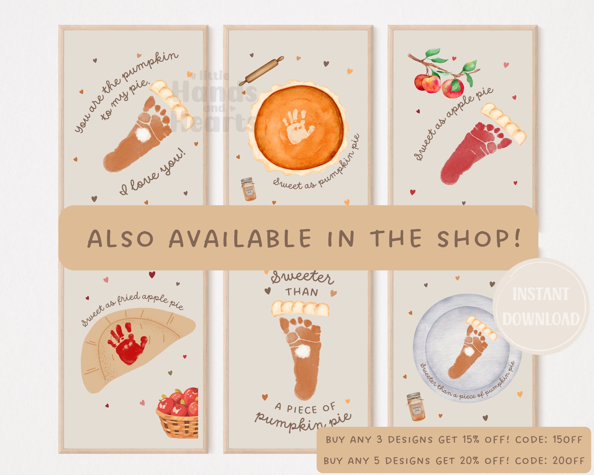 Farm Fresh Pumpkins Handprint Craft Unique Autumn Gift - Etsy