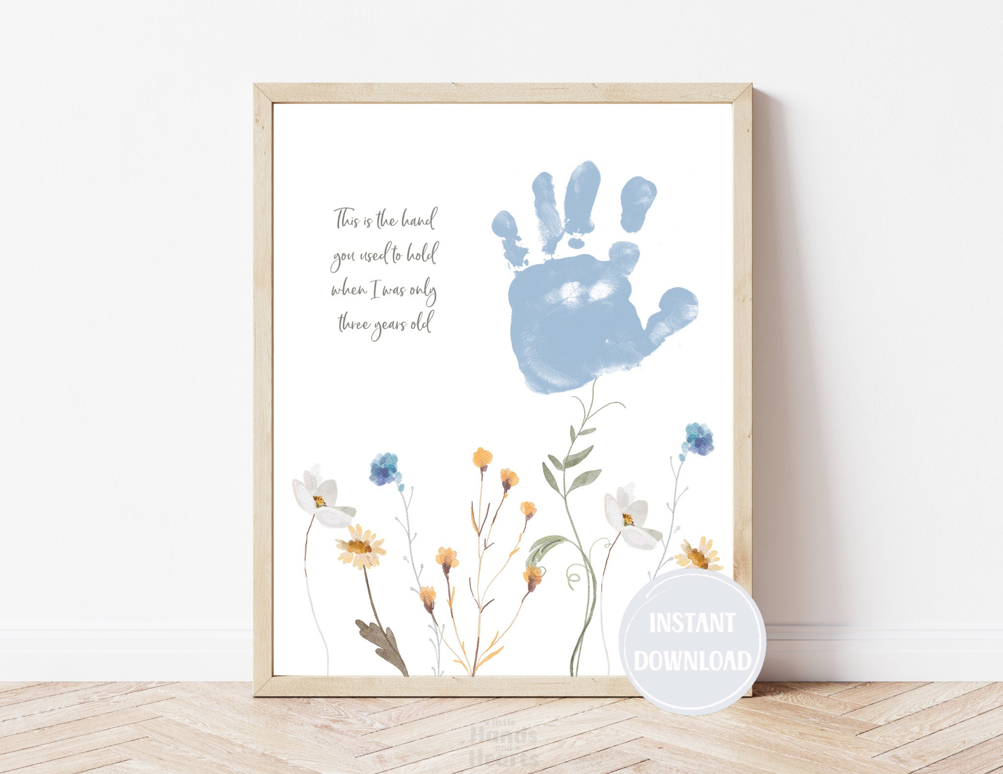 Three Years Old Handprint Craft Toddler Handprint Art Baby Handprint ...