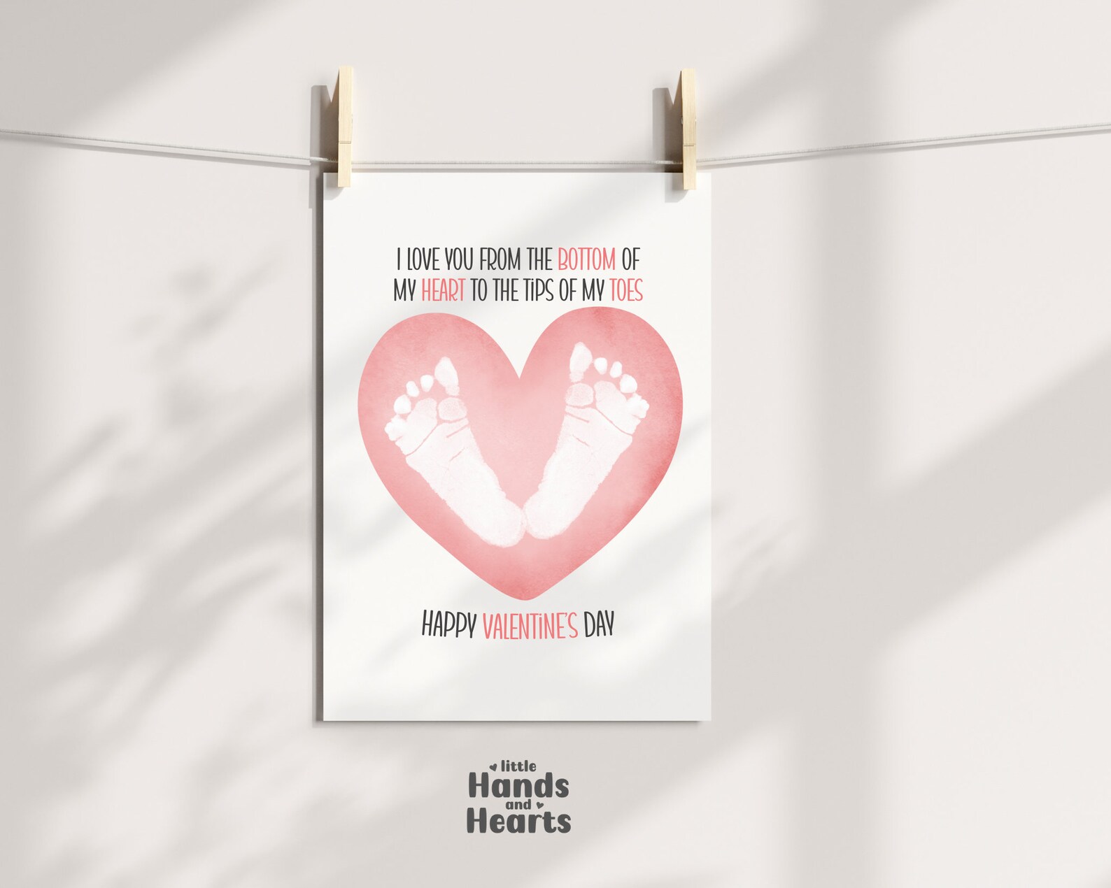 I Love From the Bottom of My Heart to the Tips of My Toes! Valentine's ...