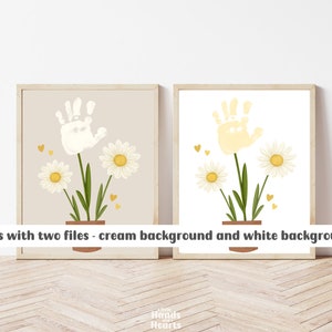 Flower Handprint Craft Daisy Handprint Art Daisy Craft Handprint ...