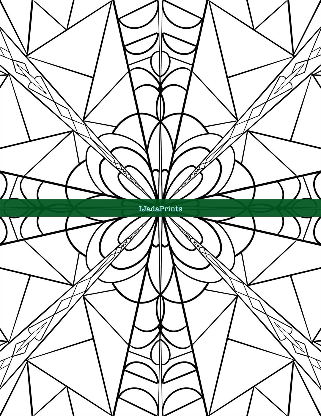 Mandala 9 Coloring Page - Etsy