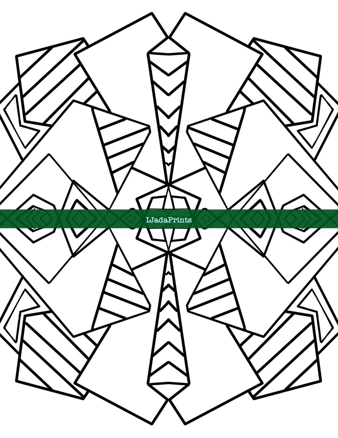 Mandala 5 Coloring Page - Etsy