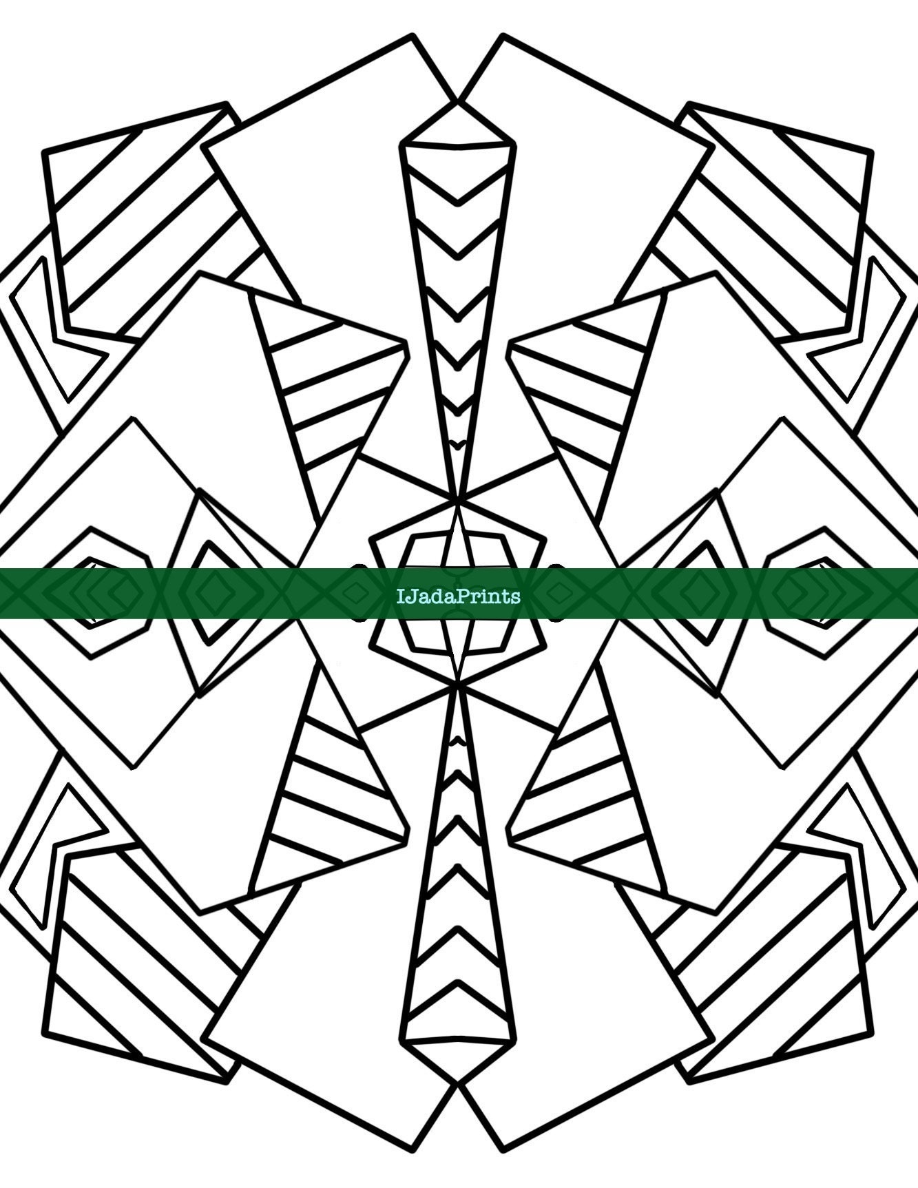 Mandala 5 Coloring Page - Etsy