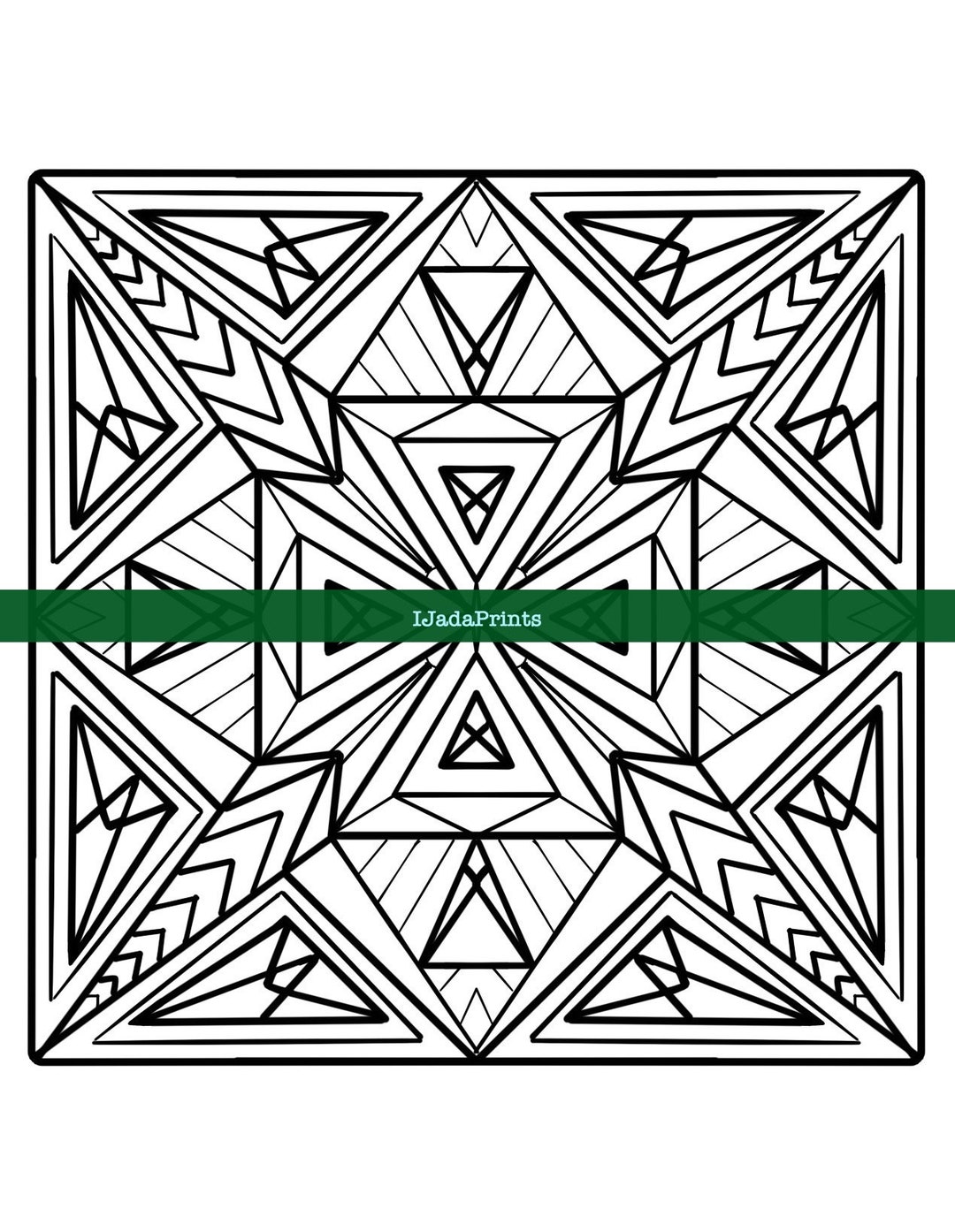 Mandala 1 Coloring Page - Etsy