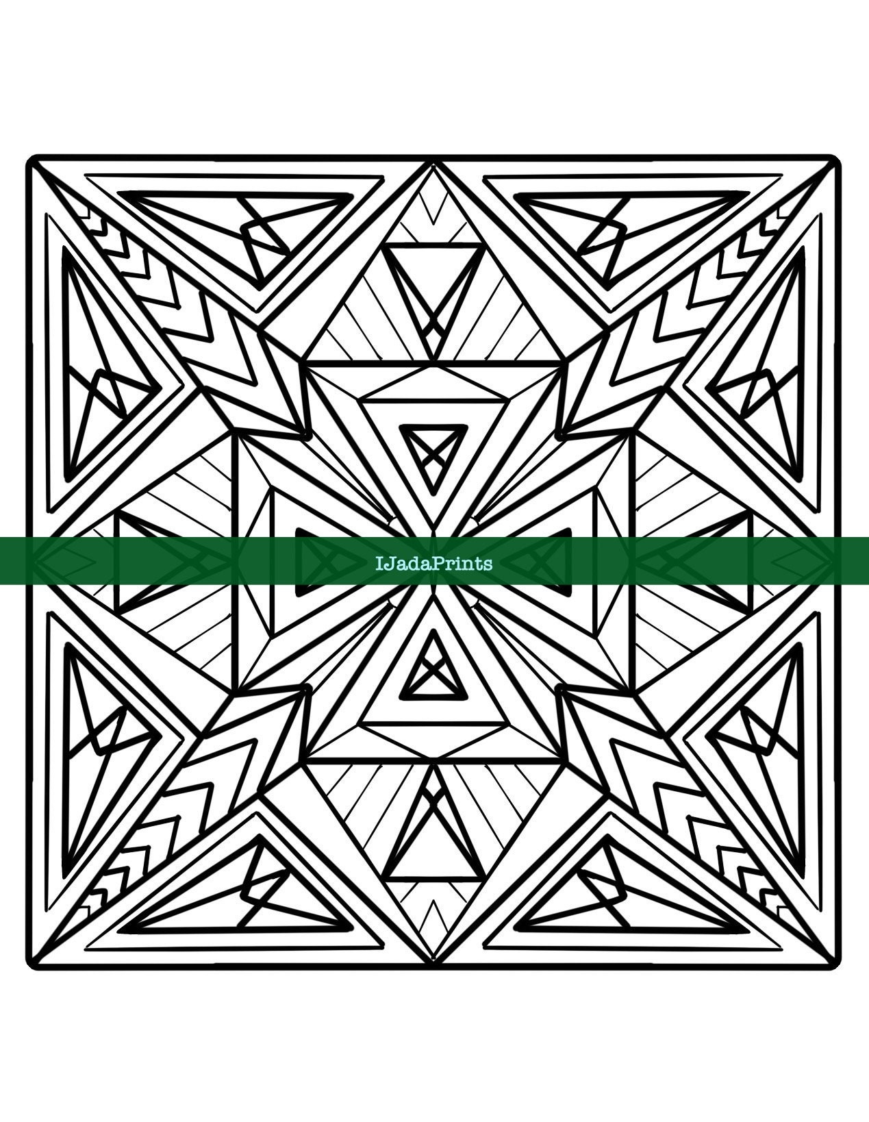 Mandala 1 Coloring Page - Etsy