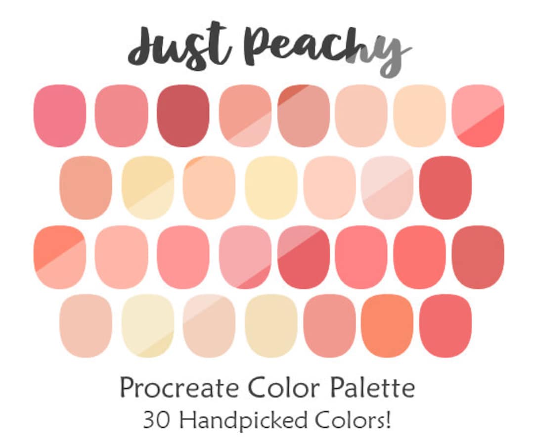 Just Peachy Color Palette - Etsy