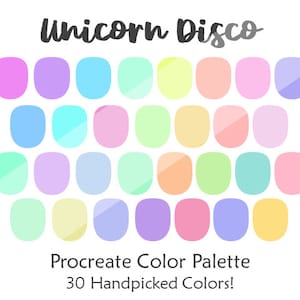 Unicorn Disco Color Palette - Etsy