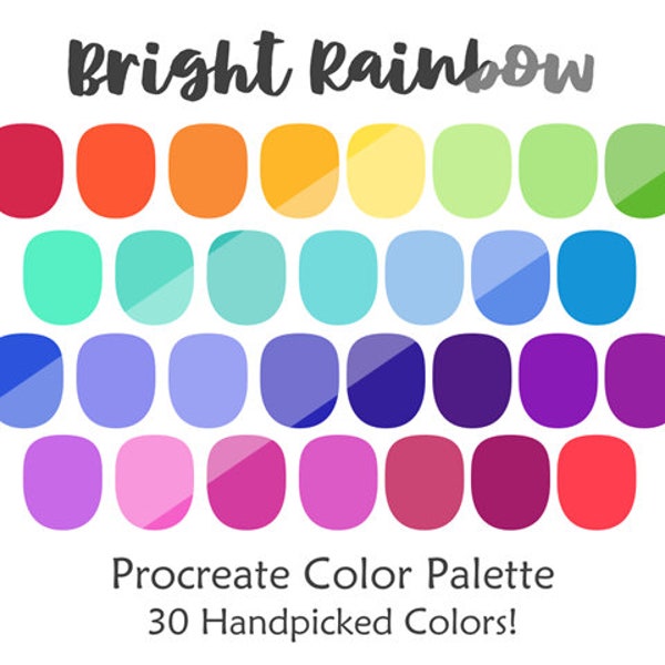 Bright Rainbow Color - Etsy