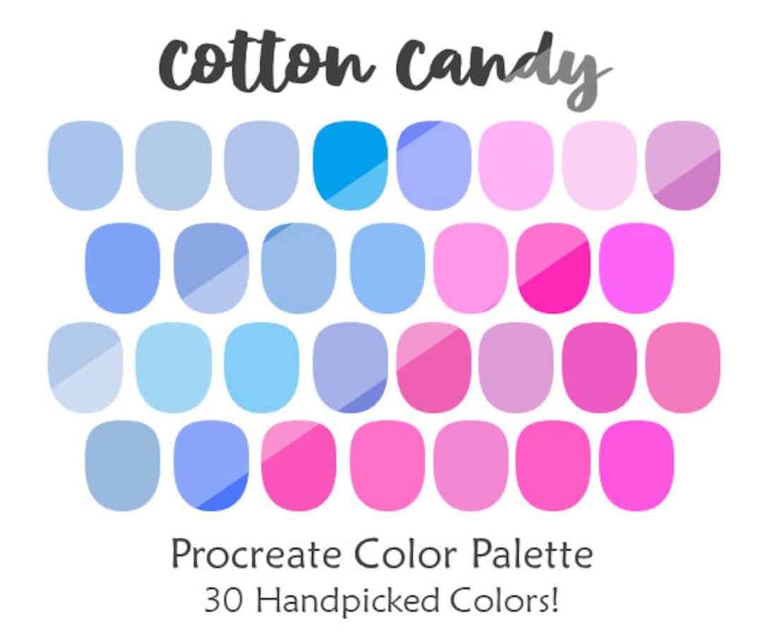 Cotton Candy Color Palette - Etsy