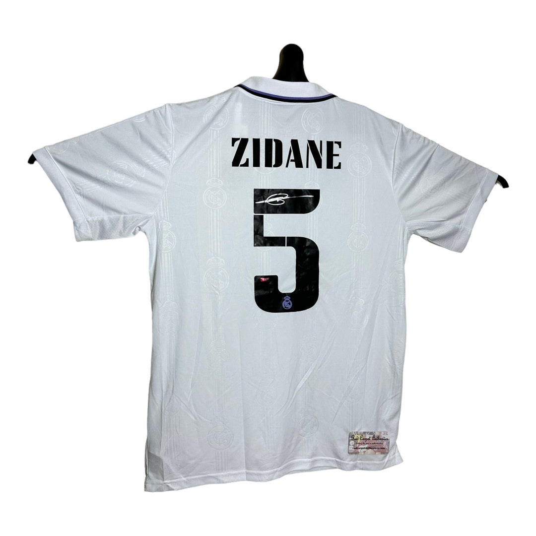Legendary Zinedine Zidane Real Madrid Hand Signed Home - Etsy