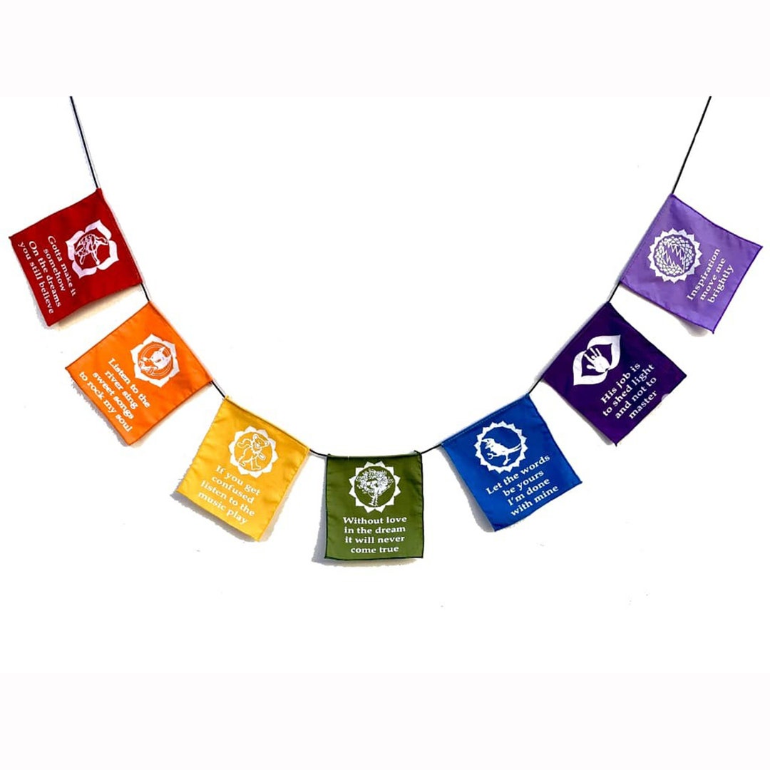 GD Lyric & Icon Chakra Prayer Flags! Small and Large Sizes - Etsy