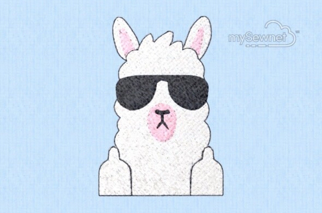 Llama Embroidery Bundle - Etsy