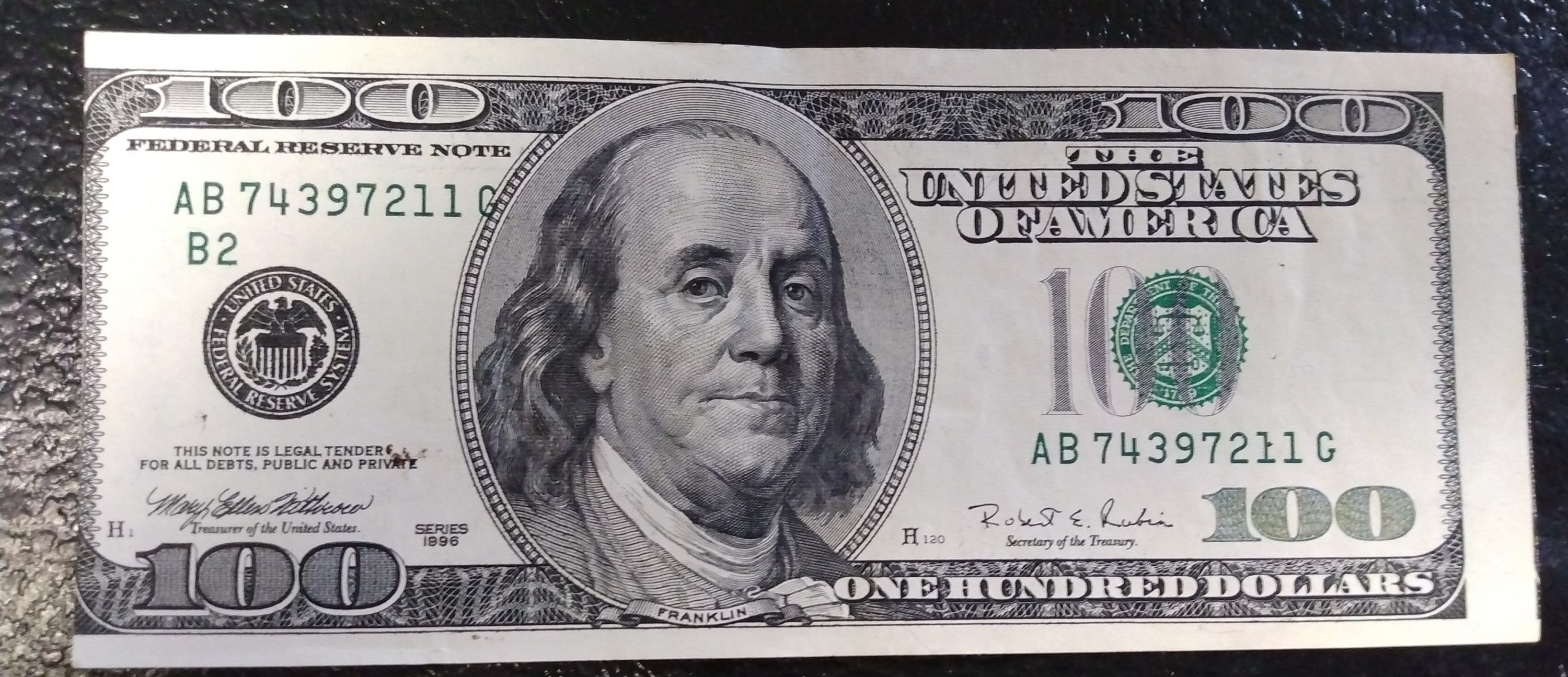 1996 Series 100 Doller Federal Reserve Note-misaligned - Etsy