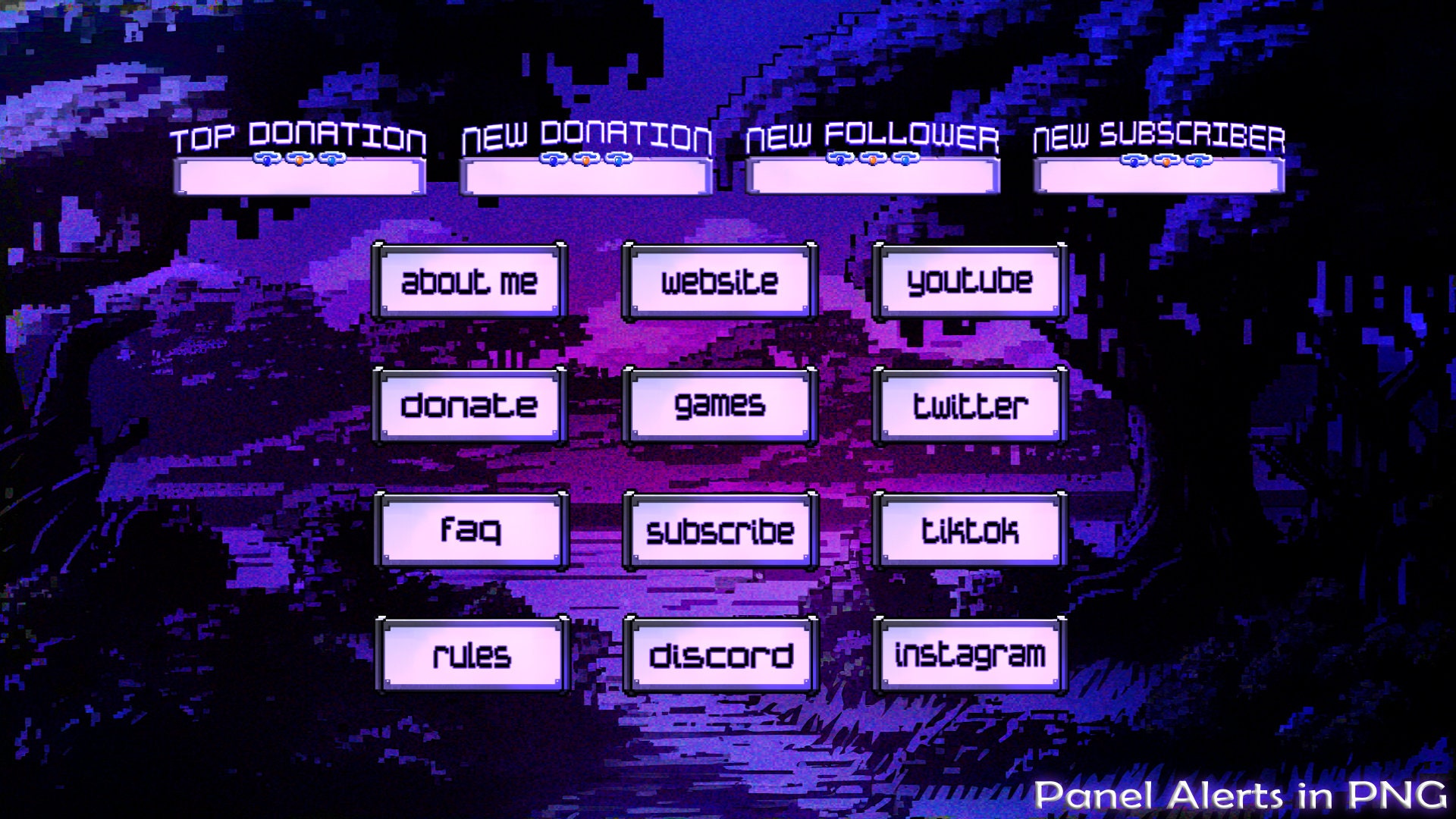 Animated Pixel Art Stream Overlay – RPG Gaming Bundle (digital Download ...