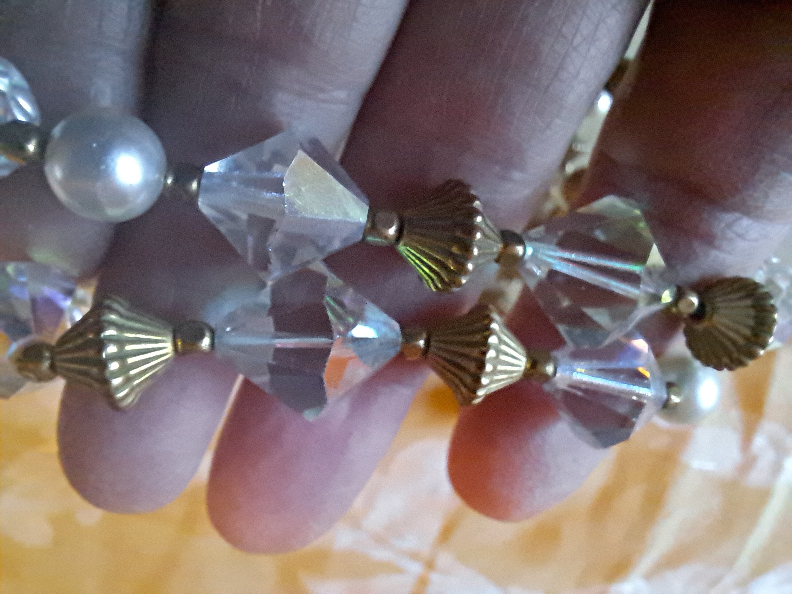 Vintage Mid-century Gold Crystal Pearl Girls Choker Tween - Etsy