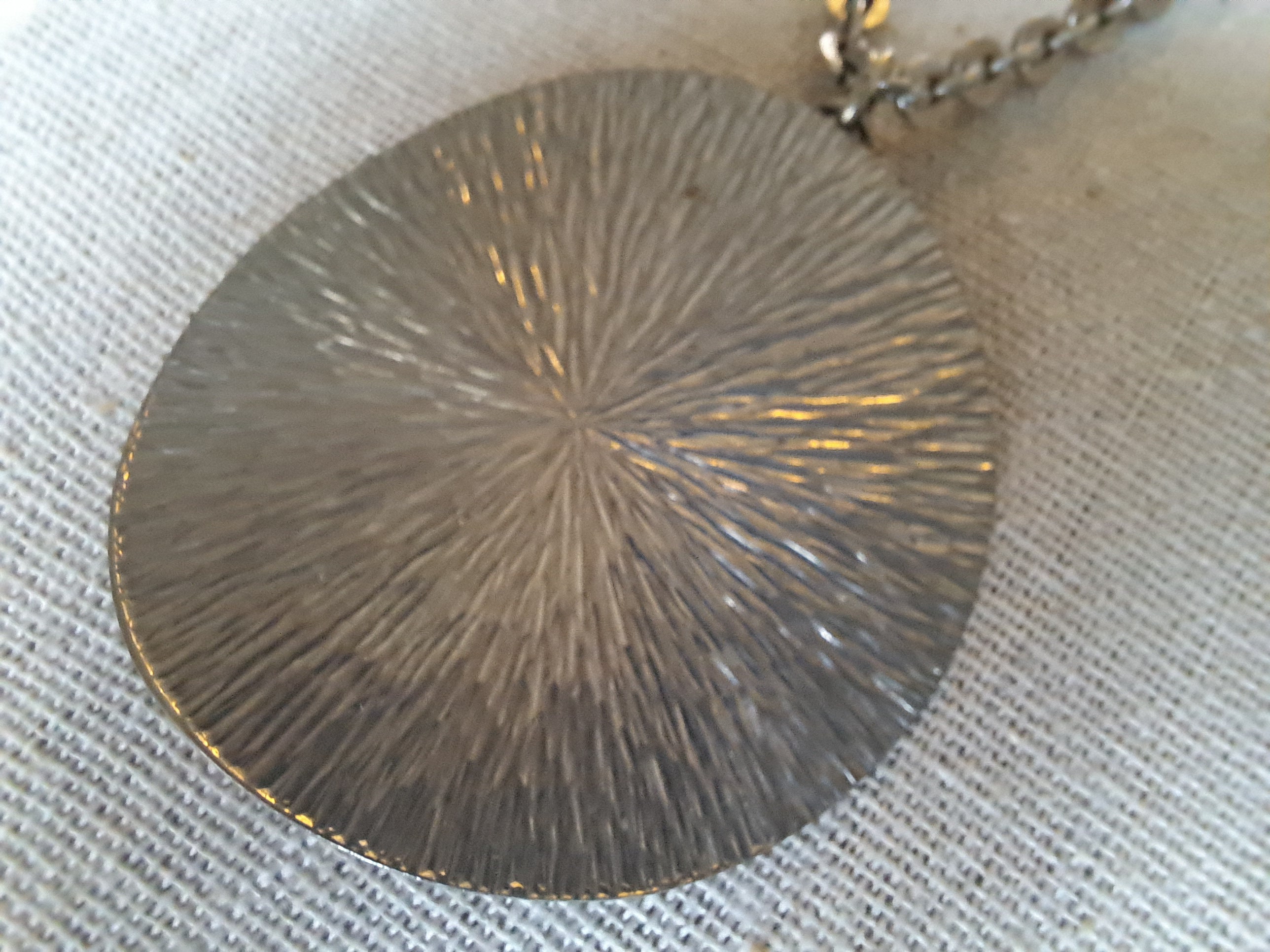 Vintage Modernist Jorgen Jensen Pewter Pendant, 1970s Sunburst Pendant ...