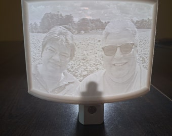 Custom 3D Printed Nightlight - Turn Your Photo Into a Nighlight - Etsy