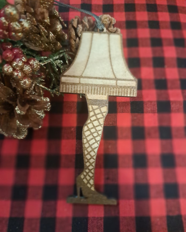 Leg Lamp Christmas Ornament Laser Cut Wood - Etsy