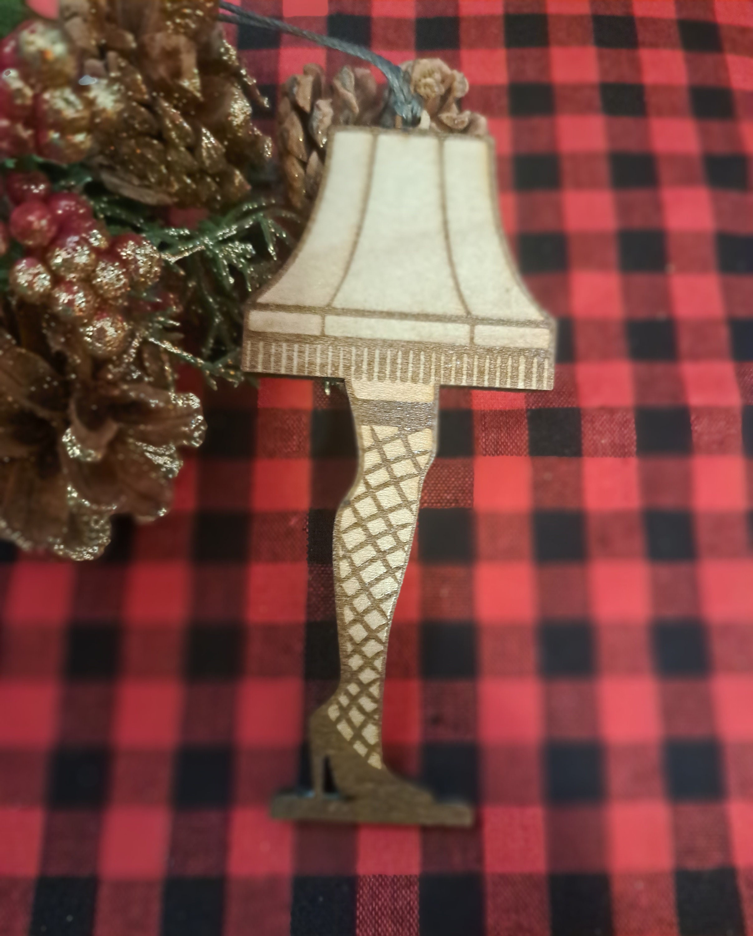 Leg Lamp Christmas Ornament Laser Cut Wood - Etsy