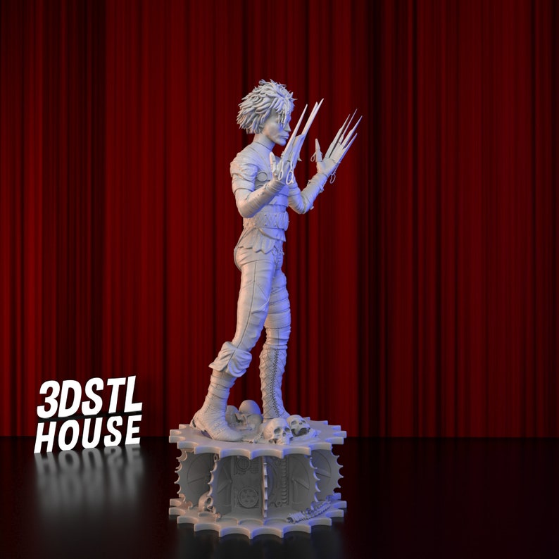 Edward Scissorhands 3D Print STL File for 3D Printing Instant - Etsy