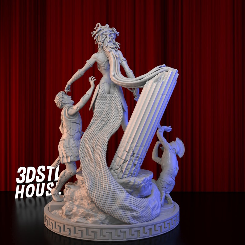 Medusa 3d Print Stl File For 3d Printing Instant Download Etsy Ireland