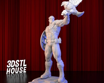 Captain America Figure 3D Print Stl File - Etsy
