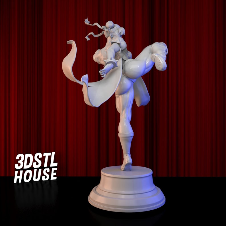Chun Li 3d Print Stl File For 3d Printing Instant Download Etsy Finland