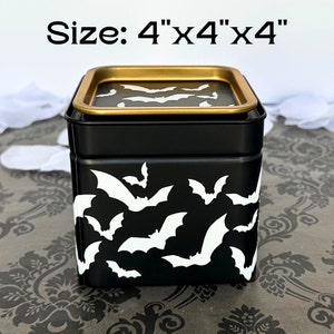 Goth Kitchen Storage Bats Storage Canister Gothic Kitchen Decor Black ...