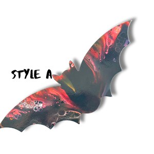 Large Bat Wall Decor Hand Painted Bat on Wood Gothic Home Decor Unique ...