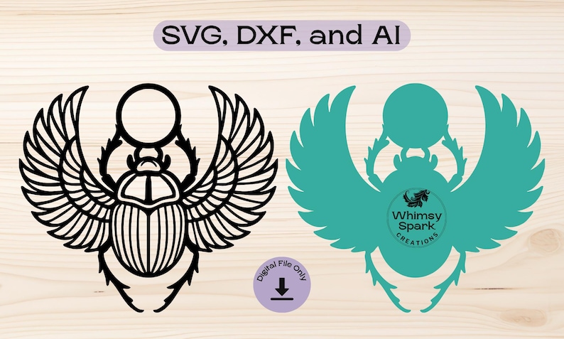 Layered Egyptian Scarab SVG File: Laser Cut Ancient Symbol - Etsy Canada