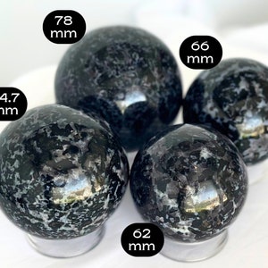 Merlinite Sphere Mystic Merlinite Indigo Gabbro Large Crystal Ball Rare ...
