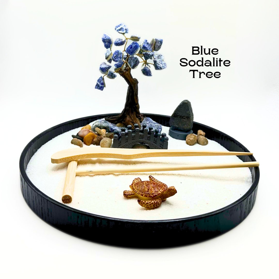 Desktop Zen Sand Garden Office Relaxation Kit Table Decorations Mini ...
