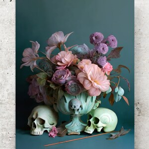 Pastel Gothic Still Life Art Print Dark and Whimsical Home Decor Dark ...