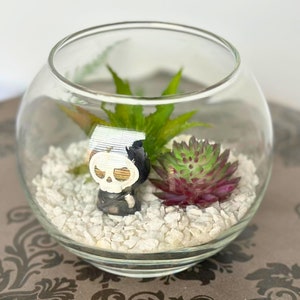 Goth Terrarium Desk Pet Grim Reaper Small Terrarium Halloween Terrarium ...