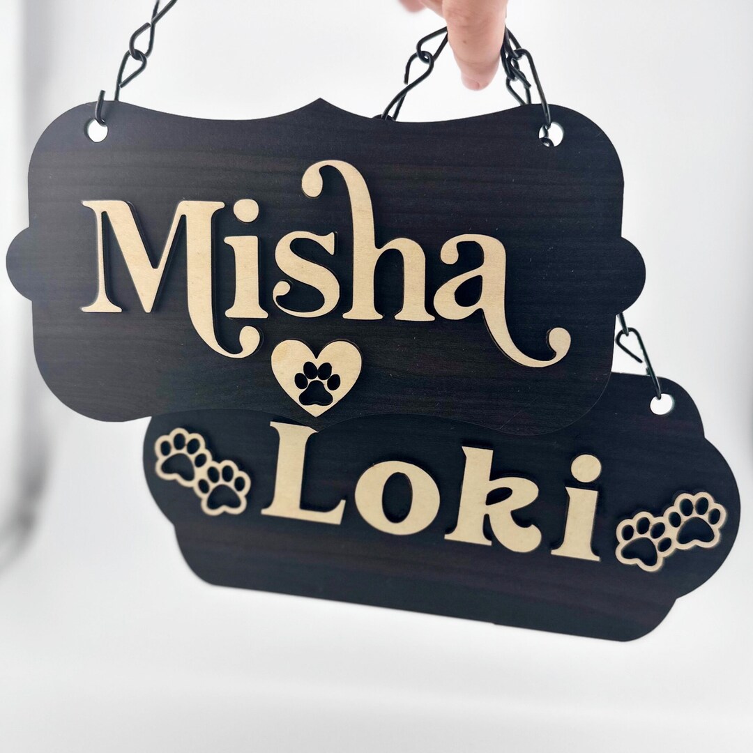 Personalized Crate Sign Custom Dog Name Sign Hanging Crate Sign ...