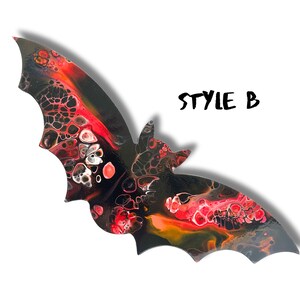 Large Bat Wall Decor Hand Painted Bat on Wood Gothic Home Decor Unique ...
