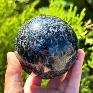 Merlinite Sphere Mystic Merlinite Indigo Gabbro Large Crystal Ball Rare ...