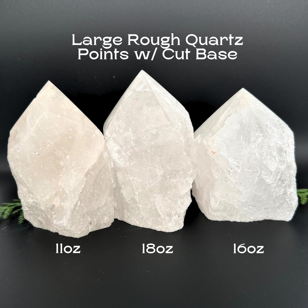 Clear Quartz Tower Large Quartz Point Raw Quartz Crystal Point Polished ...