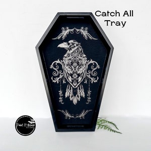 Spooky Decor Goth Room Decor Coffin Shaped Tray Catch All Valet Tray ...