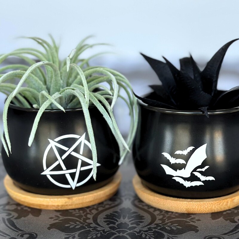 Cute Goth Planters - Etsy