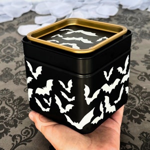 Goth Kitchen Storage Bats Storage Canister Gothic Kitchen Decor Black ...