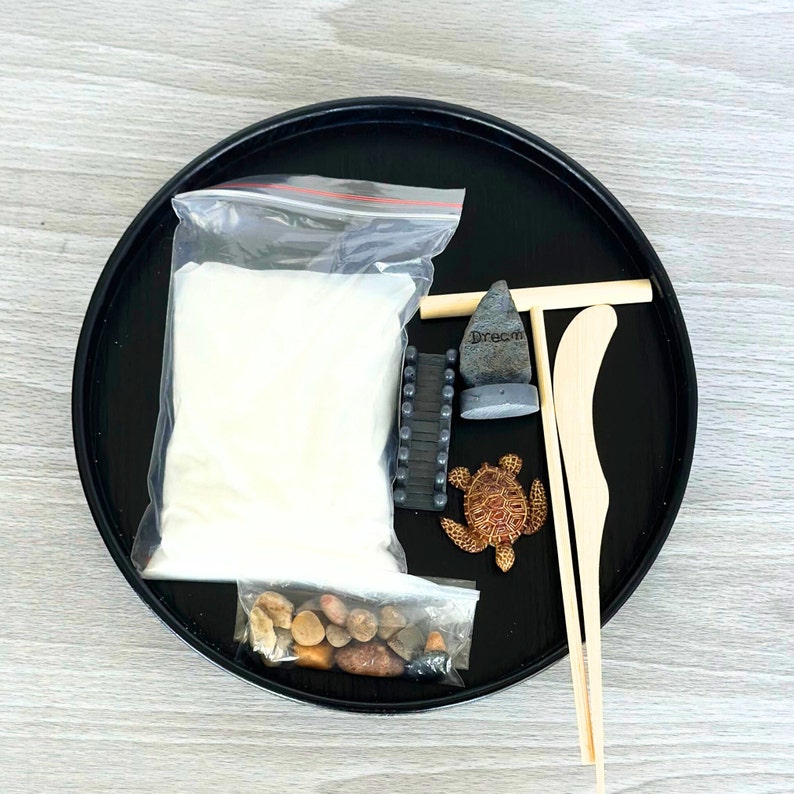 Desktop Zen Sand Garden Office Relaxation Kit Table - Etsy