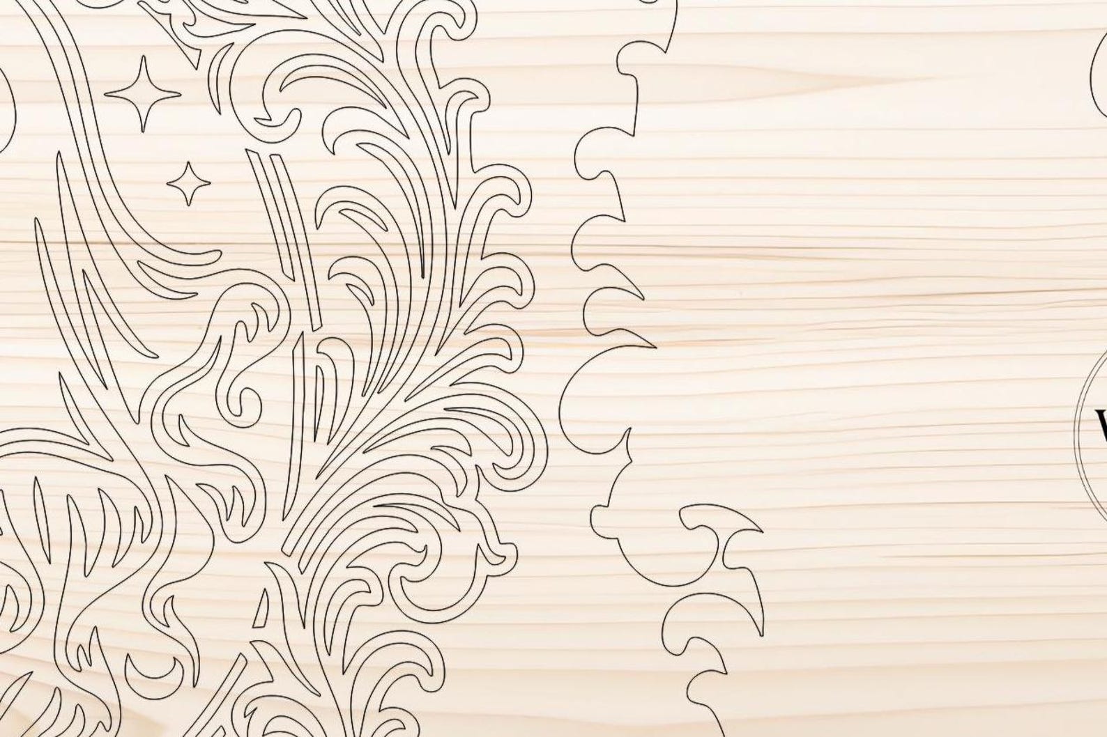 Cute Ghost SVG Baroque Layered Laser-cut File Gothic Halloween Decor ...