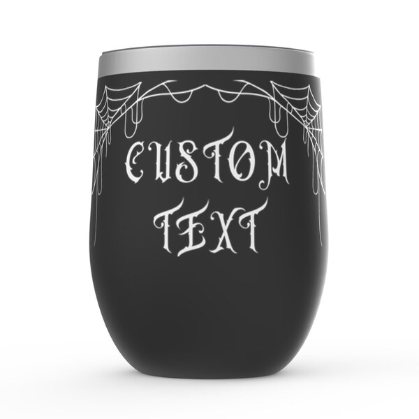 Goth Wine Glass - Etsy